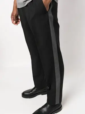 Versace Side-stripe Straight-leg Trousers