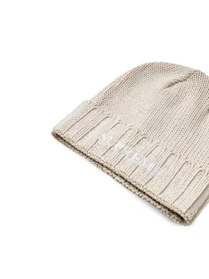 Supreme Overprint Knitted Beanie - Neutrals