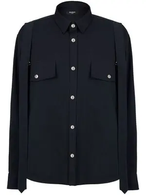 Balmain Chest Flap-pocket Detail Shirt