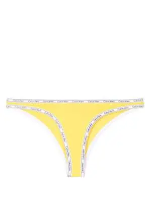 Calvin Klein Print Bikini Bottom - Yellow