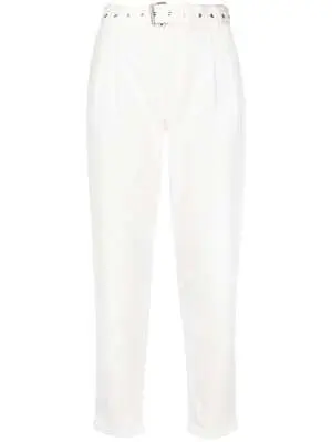 Michael Kors Pleated Straight Leg Jeans