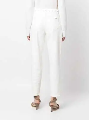 Michael Kors Pleated Straight Leg Jeans