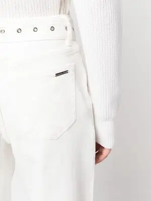 Michael Kors Pleated Straight Leg Jeans