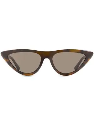 JIMMY CHOO Sparks Cat-eye Frame Sunglasses - Brown