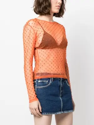 SIEDRES Crystal-embellished Blouse