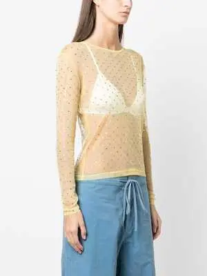 SIEDRES Desta Crystal-embellished Top