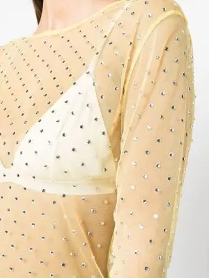 SIEDRES Desta Crystal-embellished Top