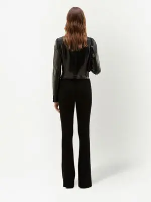 COURREGES Reediton Ribbed Flared Trousers - Black