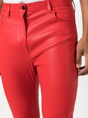 ROMEO HUNTE Slim-fit Leather Trousers