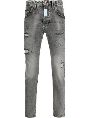 Philipp Plein Distressed Skinny-cut Jeans