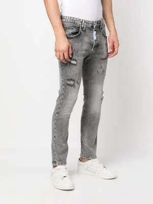 Philipp Plein Distressed Skinny-cut Jeans