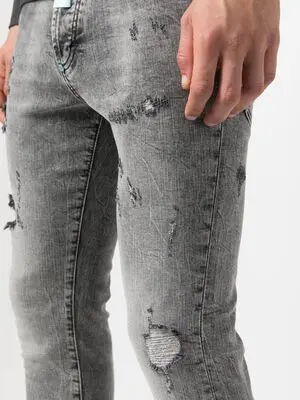 Philipp Plein Distressed Skinny-cut Jeans