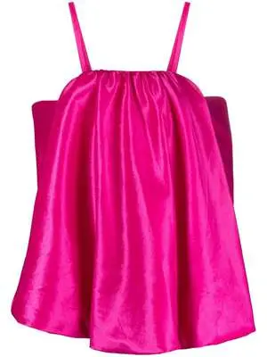 KIKA VARGAS Karen Bow Detail Mini Dress