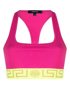 Versace Greca-underband Bralette - Pink