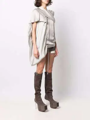 Rick Owens Cornetto Satin-finish Tunic - Neutrals