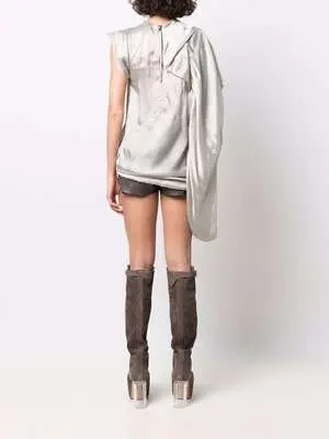 Rick Owens Cornetto Satin-finish Tunic - Neutrals