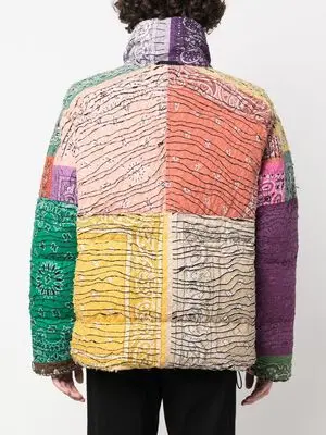 CHILDREN OF THE DISCORDANCE Patchwork Bandana-print Jacket - Green