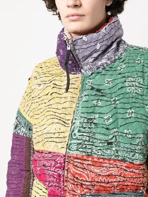 CHILDREN OF THE DISCORDANCE Patchwork Bandana-print Jacket - Green