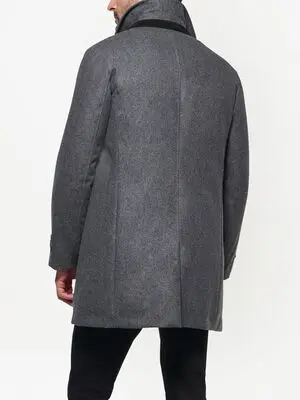 NORWEGIAN WOOL Down-lined Wool Coat - Grey