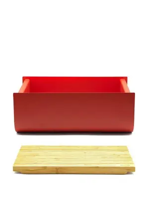 ALESSI Mattina Bread Bin - Red