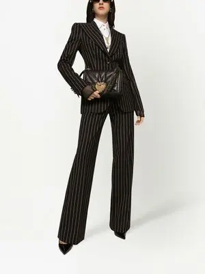 Dolce & Gabbana Pinstriped Wide-leg Trousers