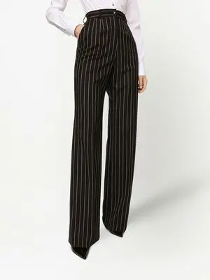 Dolce & Gabbana Pinstriped Wide-leg Trousers