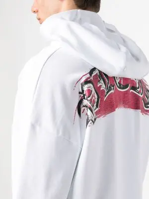 Philipp Plein Hawaii-print Cotton Hoodie