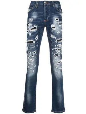 Philipp Plein Mid Rise Jeans For Men