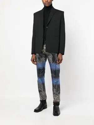 Philipp Plein Gradient Crystal-embellished Jeans