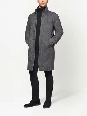 NORWEGIAN WOOL Single-breasted Down-filled Coat