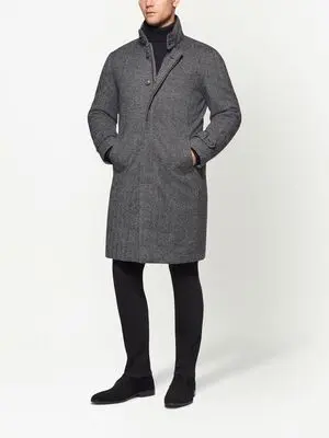 NORWEGIAN WOOL Single-breasted Down-filled Coat
