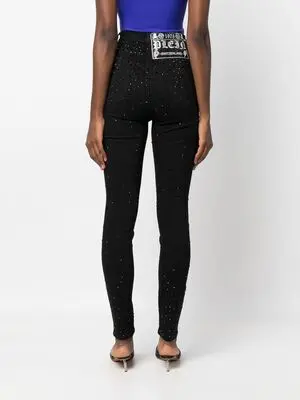 Philipp Plein Rhinestone-embellished Skinny Jeans