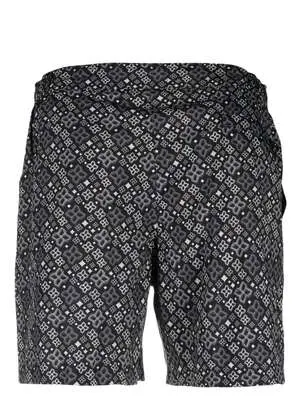 Tagliatore Abstract-pattern Swim Shorts