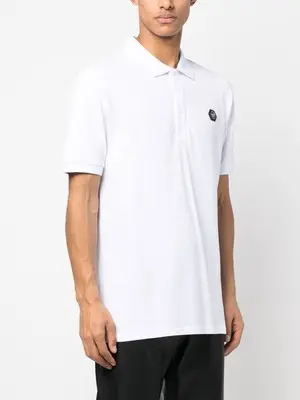 Philipp Plein Logo-print Cotton Polo Shirt