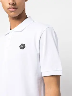 Philipp Plein Logo-print Cotton Polo Shirt
