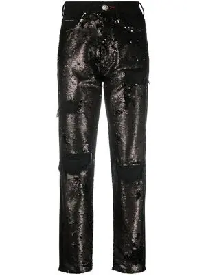Philipp Plein Embellished Bottoms For Women