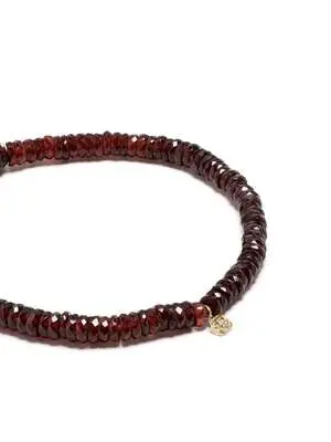 SYDNEY EVAN 14kt Yellow Gold Garnet Bracelet - Red
