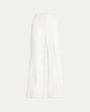 Alice + Olivia Alice + Olivia Dylan Vegan Leather Pants Ecru