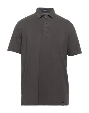 DRUMOHR Polo Shirt Size Cotton - Dark Brown
