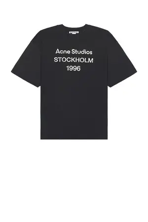 Acne Studios Exford U 1996 T-shirt In Black - Faded Black