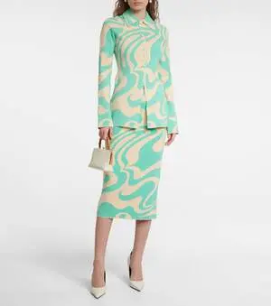 Sportmax Soraga Jacquard Blazer - Multicoloured