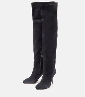 Alaïa Over The Knee Suede Boots