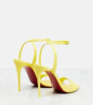 CHRISTIAN LOUBOUTIN Loubigirl 100 Patent Leather Sandals