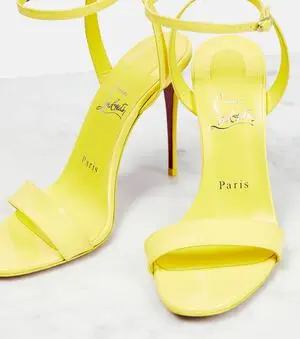 CHRISTIAN LOUBOUTIN Loubigirl 100 Patent Leather Sandals