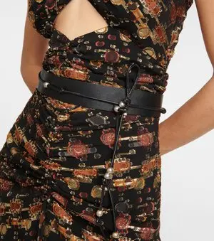 Altuzarra Embellished Tie Leather Belt