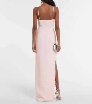David Koma Side-slit Maxi Dress - Pink