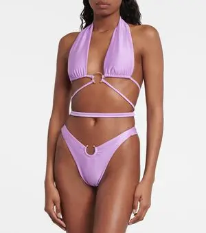 SAME Pierced Bikini Bottom - Purple