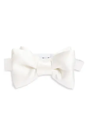 TOM FORD TOM FORD Silk Twill Bow Tie Aw001 Optical White