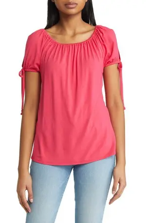 Loveappella Short Sleeve Blouses
