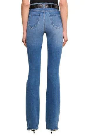 L'Agence Ruth Raw Hem Straight-leg Jeans - Cambridge